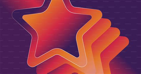 빨간색과 주황색 별이 있는 보라색 배경 벡터 Unsplash의 별 이미지