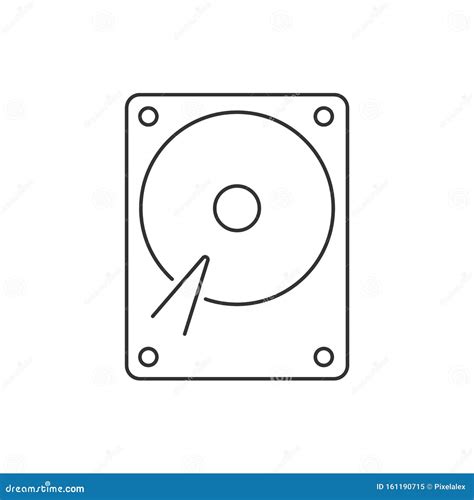 Linear Sata Icon From Electronic Devices Outline Collection Thin Line Sata Vector Isolated On
