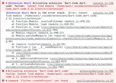 After I Did Flutter Upgrade The Dart Extension In Vscode Is Now Not Working Anymore Any One