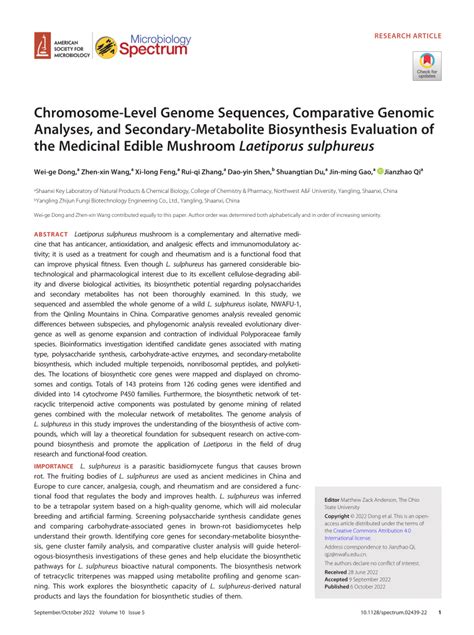 Pdf Chromosome Level Genome Sequences Comparative Genomic Analyses And Secondary Metabolite