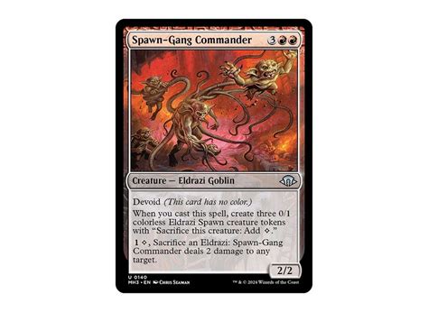 Spawn Gang Commander U Foil Mh3 0140 En Modern Horizons 3 Snkrdunk