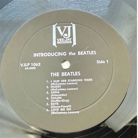 Introducing The Beatles Vee Jay Vjlp 1062 Stereo 1964 Og Pressing 63