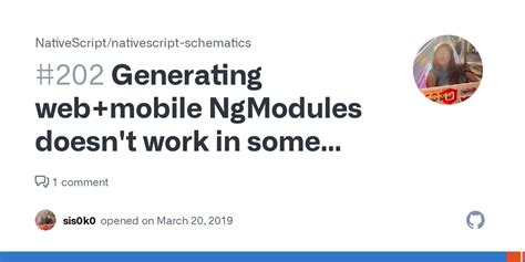 generating web mobile ngmodules doesn t work in some code sharing apps · issue 202