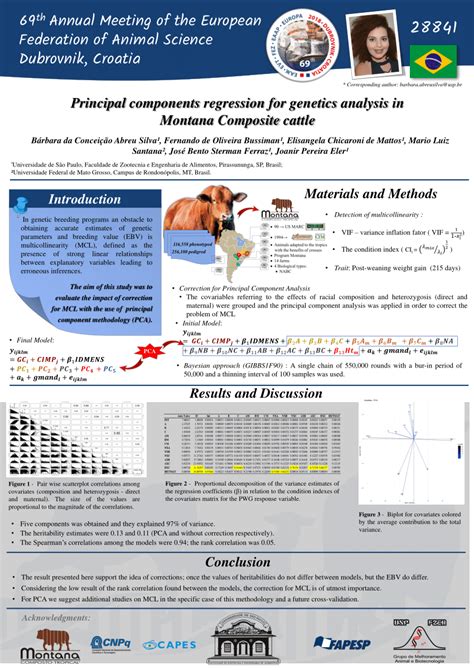 Pdf Principal Components Regression For Genetics Analysis In Montana