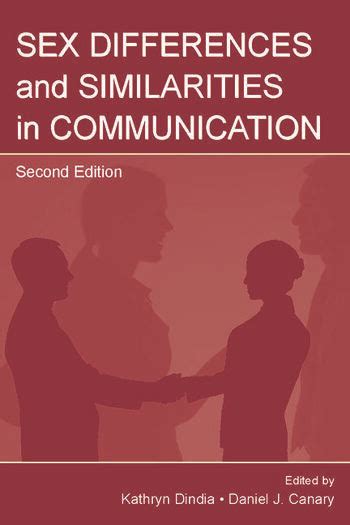 Sex Differences And Similarities In Communication Crc Press Book