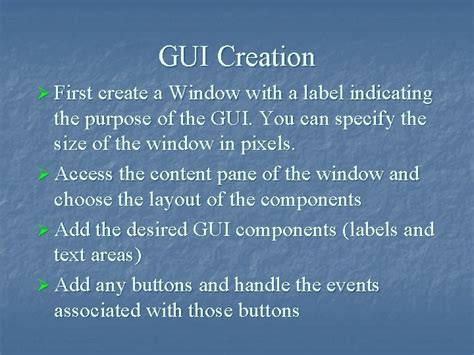 Chapter 6 Graphical User Interface Gui And Objectoriented