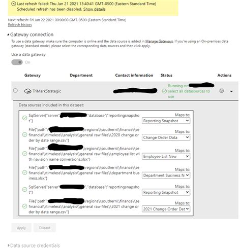 Power Bi Data Gateway Refresh Not Working Despite Microsoft Fabric Community