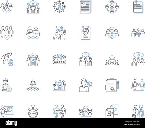 Creative Workflow Line Icons Collection Ideation Inspiration Conceptualization Brainstorming