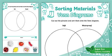 Sorting Materials Venn Diagrams Ages 5 6 Teacher Made