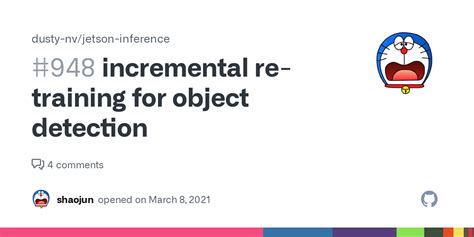 Incremental Re Training For Object Detection · Issue 948 · Dusty Nv