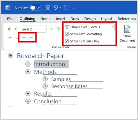 How To Use Outline View In Microsoft Word Pc And Mac