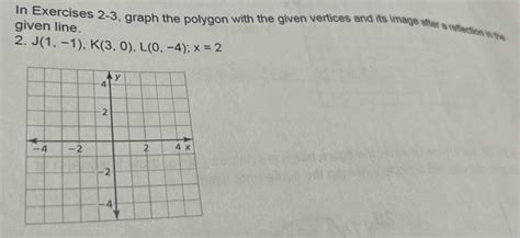 Solved In Exercises 2 3 Graph The Polygon With The Given Vertices And
