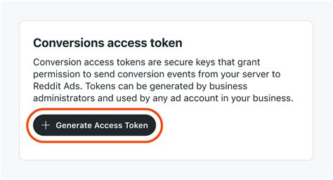 Conversion Access Token Reddit Ads Help