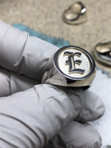 Letter E Old English Sterling Silver 925 Solid Initial Ring Large Sizes