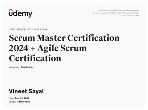 Agile Scrummaster Certification2024 Vineet Sayal