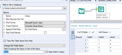 multiple outputs to excel errors alteryx community