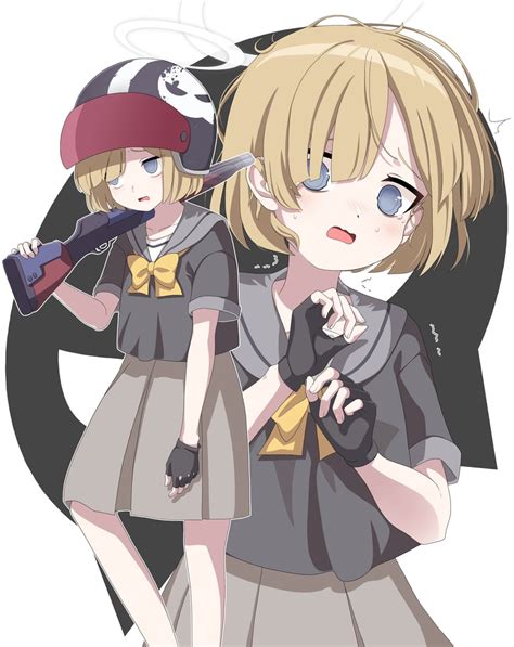 Helmet Gangster Blue Archive Drawn By Kokolokokomika Danbooru