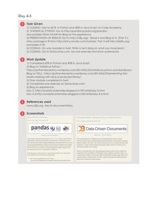 Decisionstats Data Science Virtual Internship PDF
