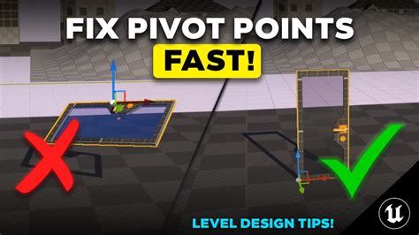 the easy way to fix pivot points in unreal engine 5 youtube