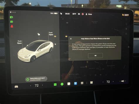 tesla just sent this warning message to all cars in texas avoid