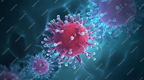 Premium Ai Image A Biological Mutation A Minuscule Virus Speckled