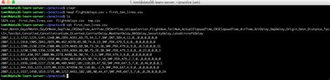 Bash Commandline Head Data36