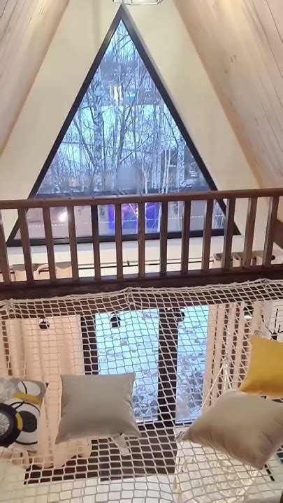 Интерьер А фрейм дома виллозихаус Shorts Youtube