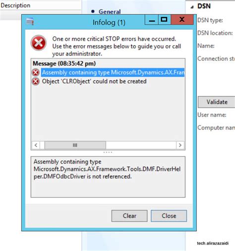 Entity Store And Error Microsoftdynamicsaxframeworktoolsdmf