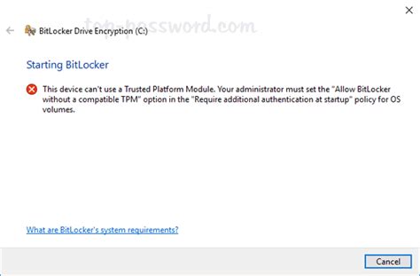Jak Włączyć Szyfrowanie Bitlocker Bez Układu Tpm
