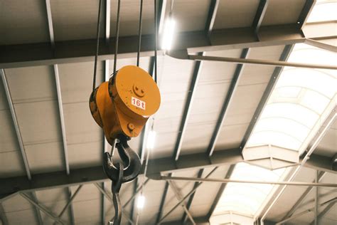 노란색 크레인 후크 · 무료 스톡 사진