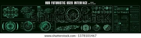 Hud Elements Mega Set Pack Dashboard Stock Vector Royalty Free 1378101467 Shutterstock