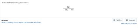 Evaluate The Following Expression 12 7 12 7 Answer Tables