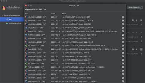 连接并使用 Jetbrains Gateway Intellij Idea 文档