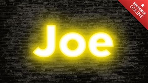 Joe Text Effect Generator