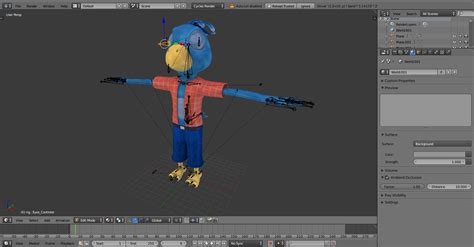 mesh downloaded and pre rigged model is partially invisible in object