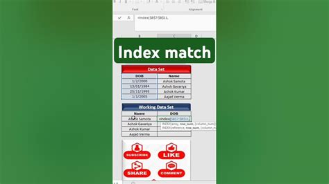Index Match Formula In Excel Advancedexcel Excelformula Shorts Exceleducation Tech Youtube