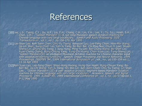 Ppt An Introduction To Mandarin Speech Recognition Powerpoint Presentation Id2009990