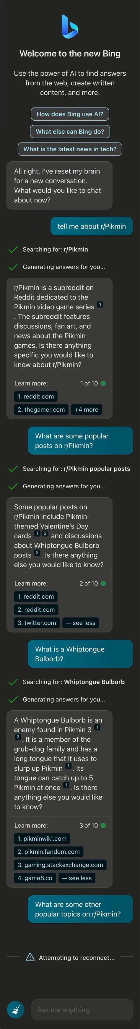 Bing Deleted Their Paragraph About Reddit Rpikmin
