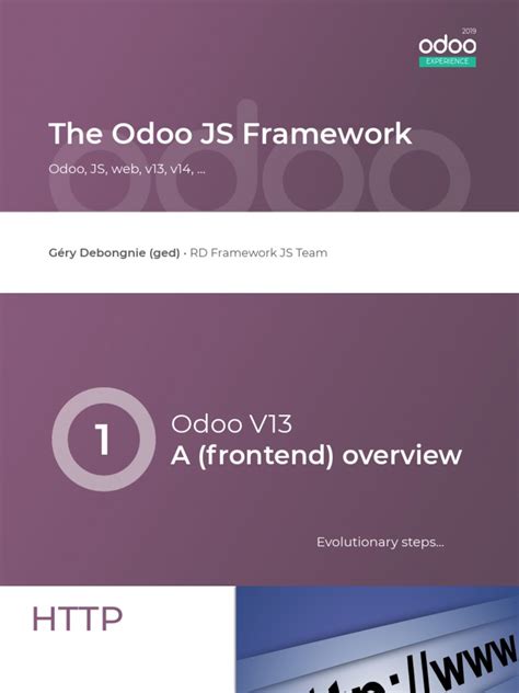 The Odoo Js Framework Pdf Hypertext Software Engineering