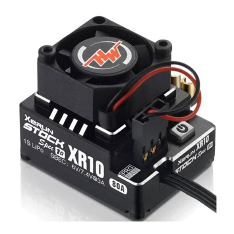 HOBBYWING XR STOCK SPEC USER MANUAL Pdf Download ManualsLib