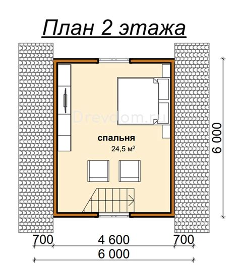 ДБ 1 Дом из бруса 39 9м кв 6х5 Заказать строительство дома из бруса готовые проекты цены и