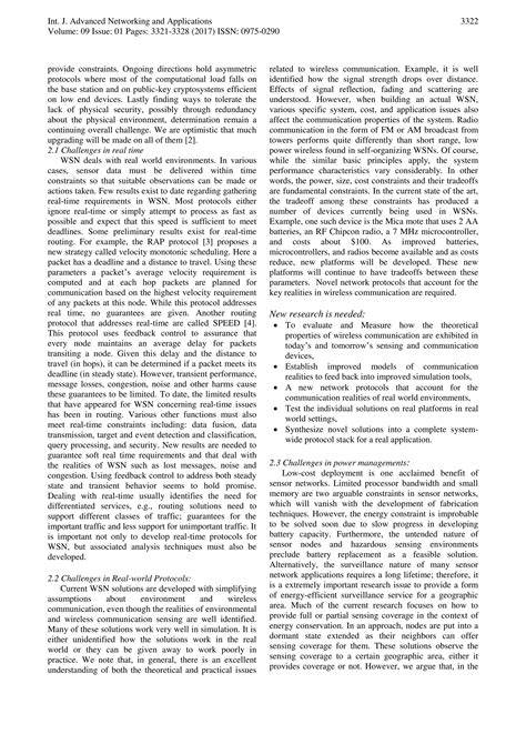 Research Challenges And Characteristic Features In Wireless Sensor Networks Pdf