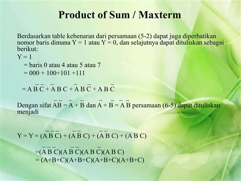 Sum Of Product Dan Product Of Sum PPTX