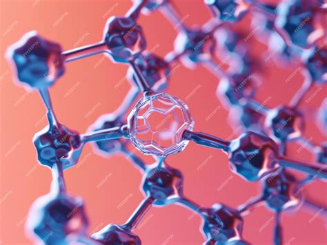 Premium Photo A Closeup Of An Abstract Molecular Structure Of An With Spheres Interlocked In