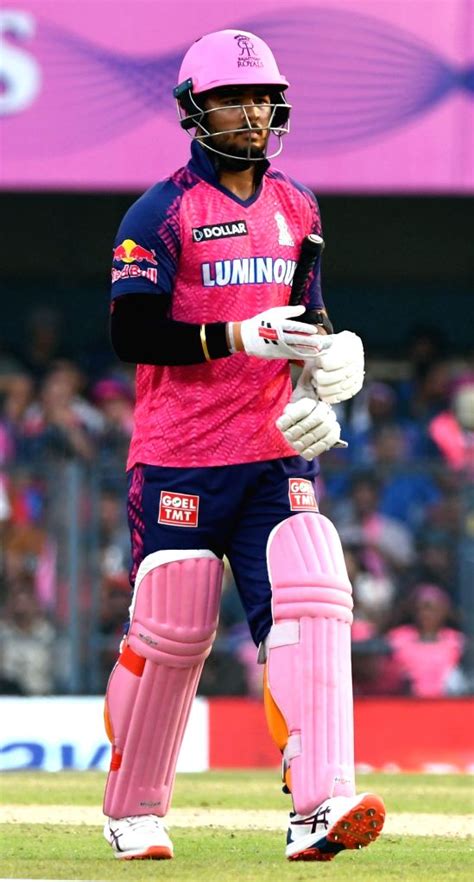 Guwahati Rr Batsman Riyan Parag Walks Back After His Dismissal During
