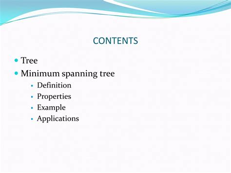 Spanning Trees And Applications Pptx