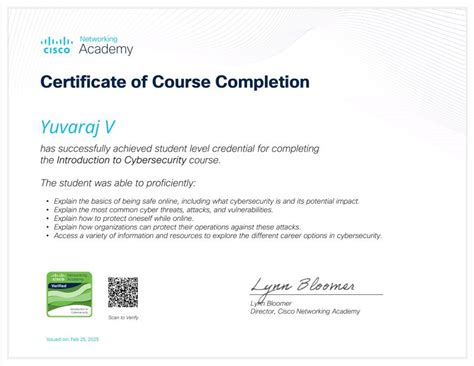 Earned A Certificate In Network Defense From Cisco Yuvaraj V Posted On The Topic Linkedin