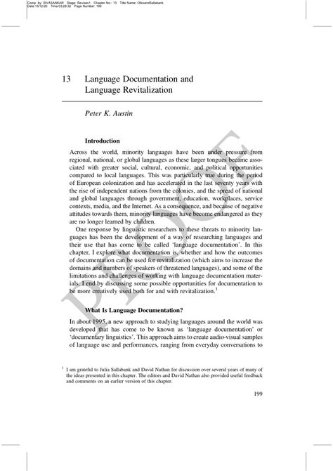 pdf language documentation and language revitalization