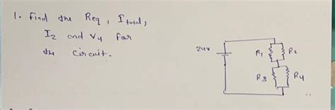 Solved Find The Req Itotd I And V For The Circuit Chegg Com