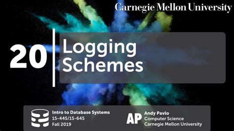 Rex Lien On Linkedin 20 Database Logging Schemes Cmu Databases